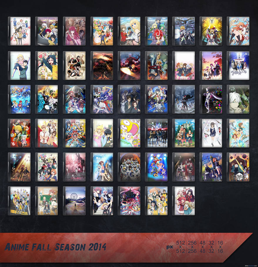 Anime 2014 Fall Season Icon Pack by SkrixX on DeviantArt