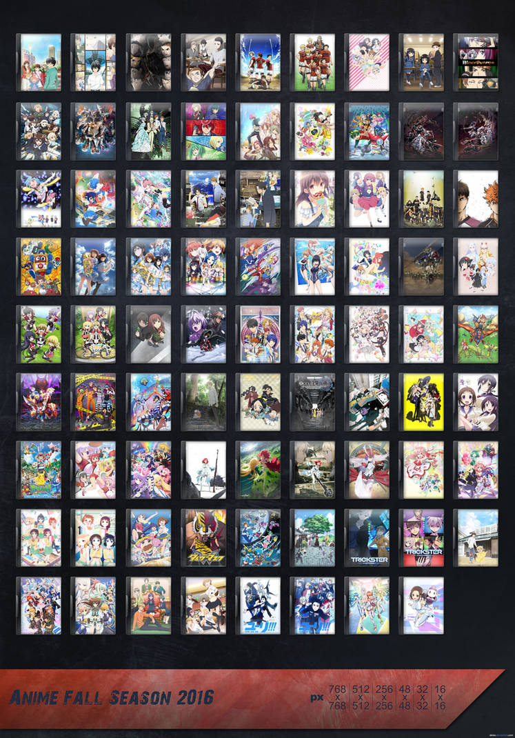 Anime 2016 Fall Season Icon Pack by SkrixX on DeviantArt