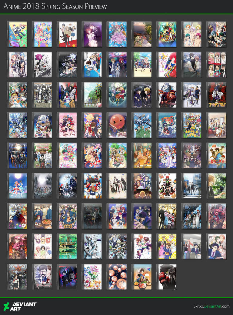 Anime 2018 Spring Season Icon Pack by SkrixX on DeviantArt