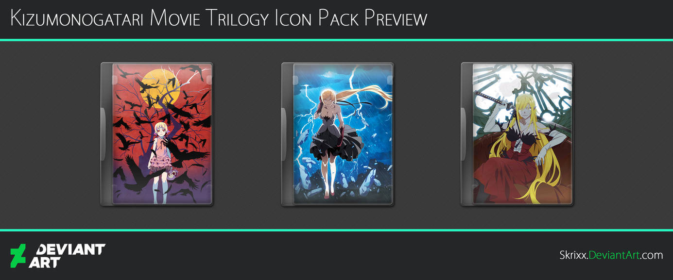 Kizumonogatari Movie Trilogy Icon Pack by SkrixX on DeviantArt