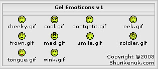 Gel Emoticons v1 by phreakansmile on DeviantArt