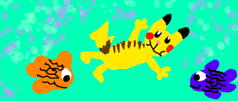 Pikachu Underwater by SuperStarDuchess on DeviantArt