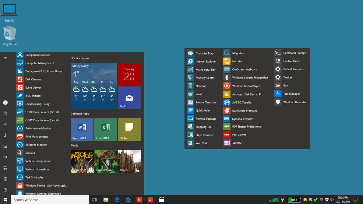 Set of Metro style icons for Windows 10 Start Menu by winterwarm on ...