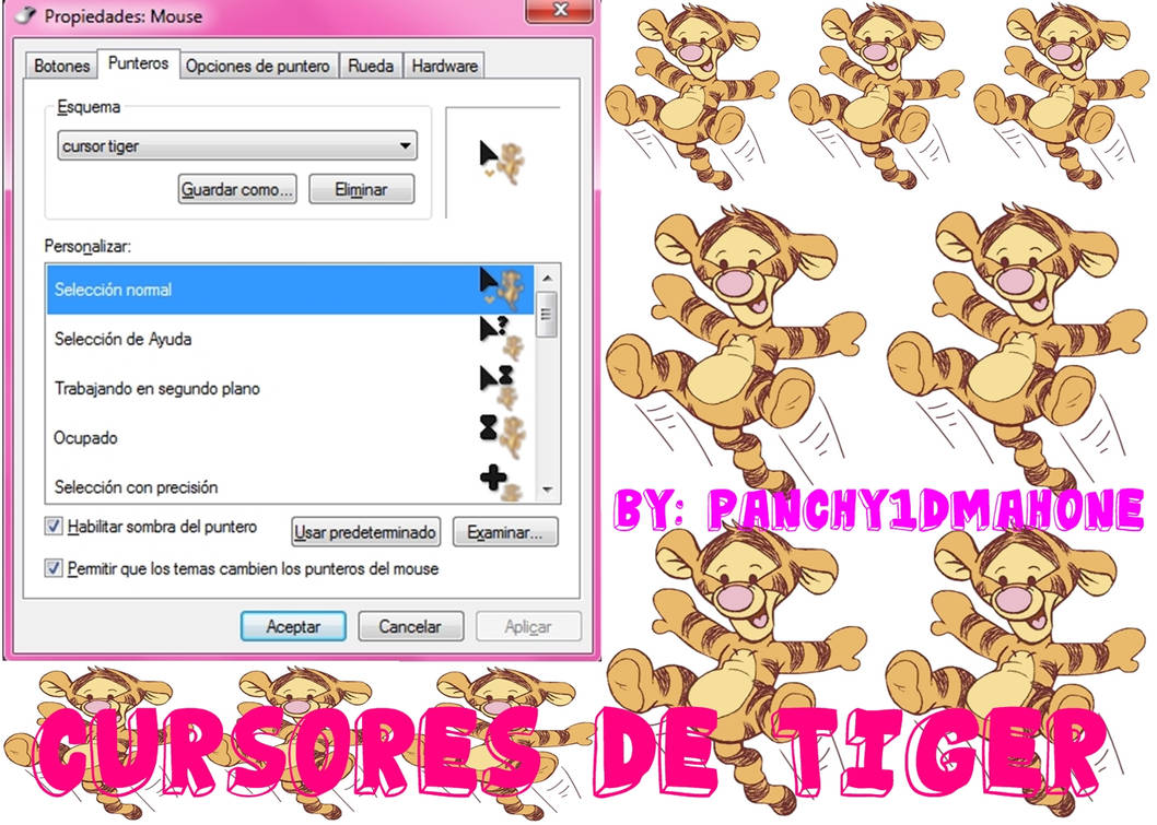 Cursor Tiger Winnie The Pooh BY:Panchy1DMahone by Panchy1DMahone on ...