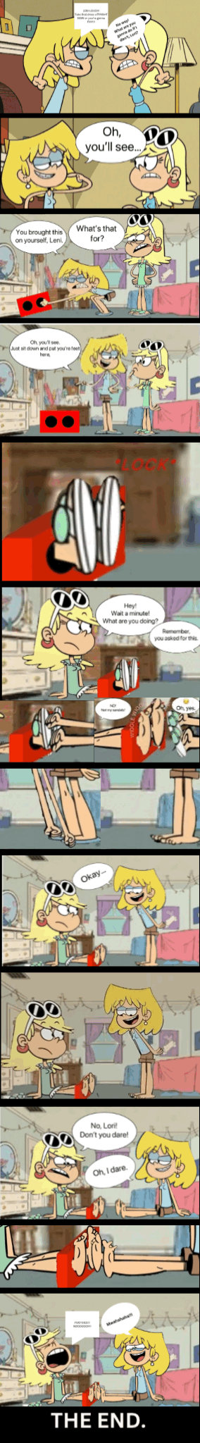 Lori Tickles Leni The Full Story By Feetdancing56 On Deviantart 3288