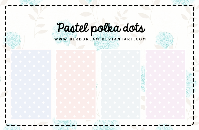 Pastel Polka Dots. by BirdDream on DeviantArt
