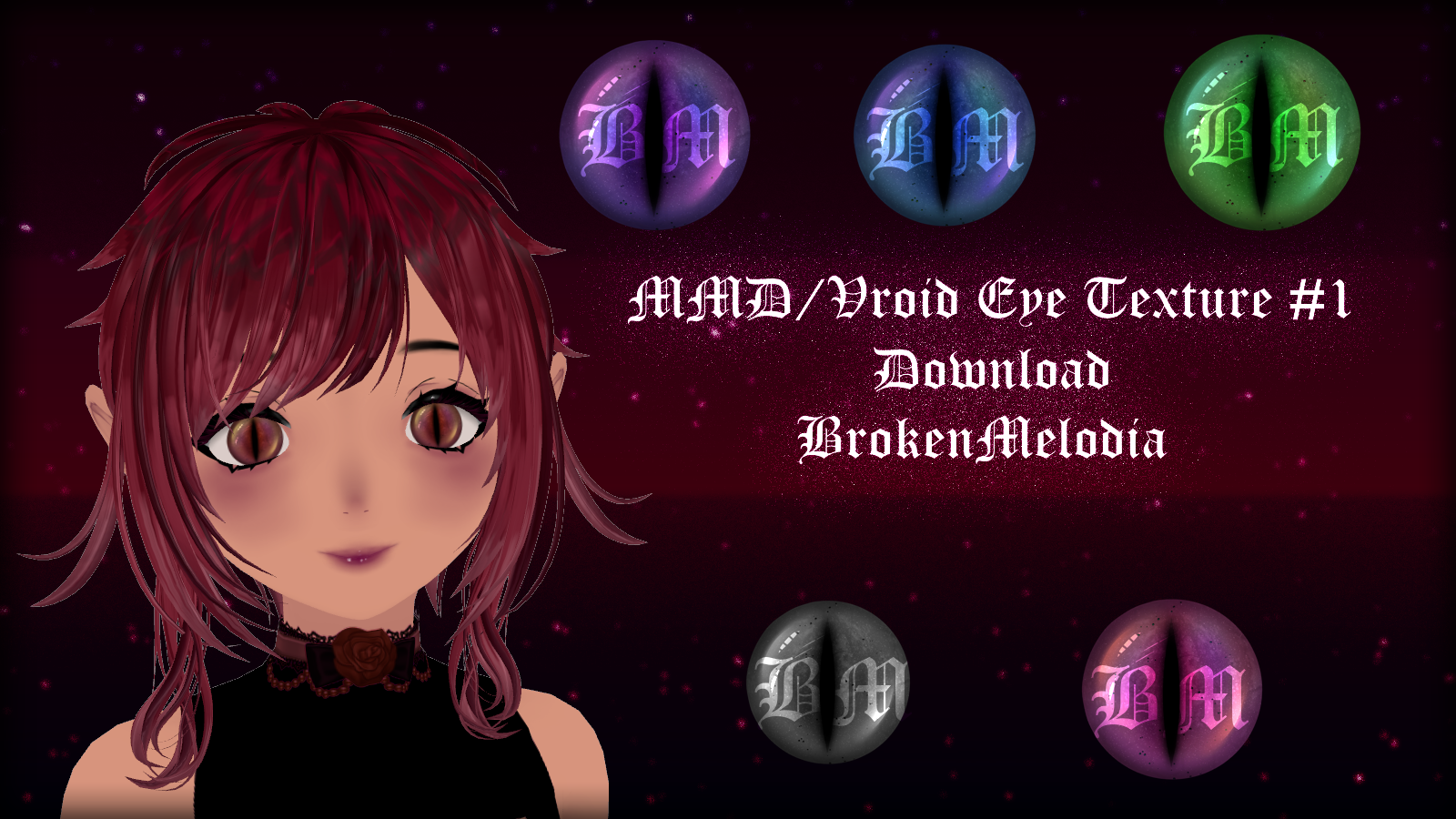 MMD/Vroid Eye texture #1 Download by BrokenMelodia on DeviantArt
