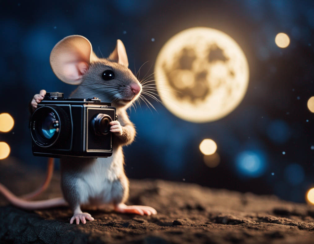 A mouse takes photos with the help of the moon :) by Joc05 on DeviantArt