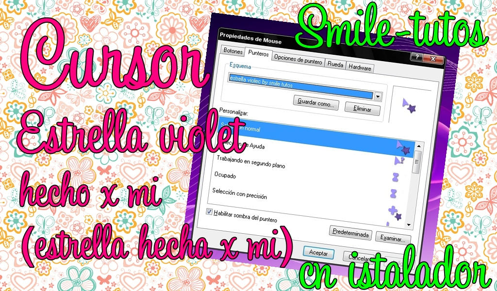 cursor estrella violet (hecho x mi original) by smile-tutos on DeviantArt