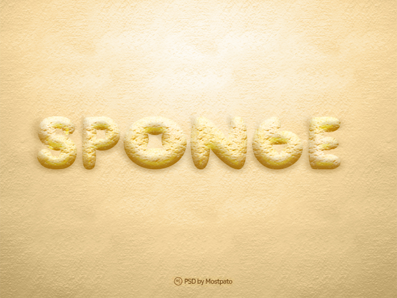 PSD Sponge - Text Effect by mostpato on DeviantArt