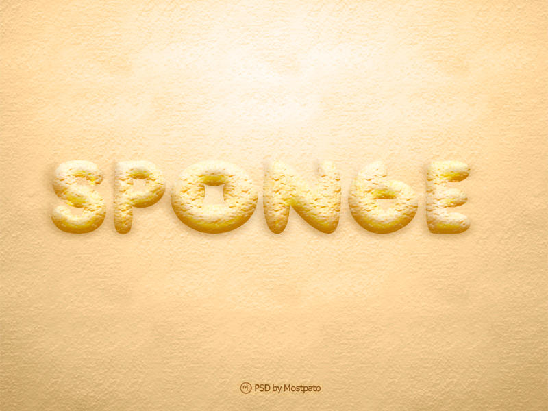 PSD Sponge - Text Effect by mostpato on DeviantArt