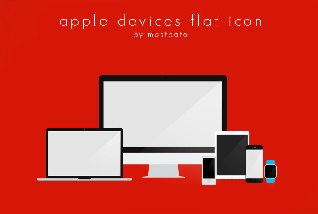 Apple Devices flat Icon - Free by mostpato on DeviantArt