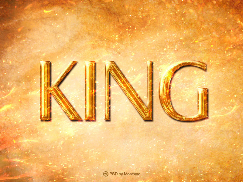 Psd King - Text Effect by mostpato on DeviantArt