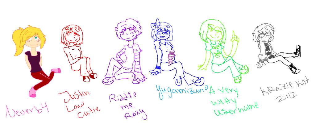 Mah Friends By Kraziekat2112 (unfinished) by neverb4 on DeviantArt