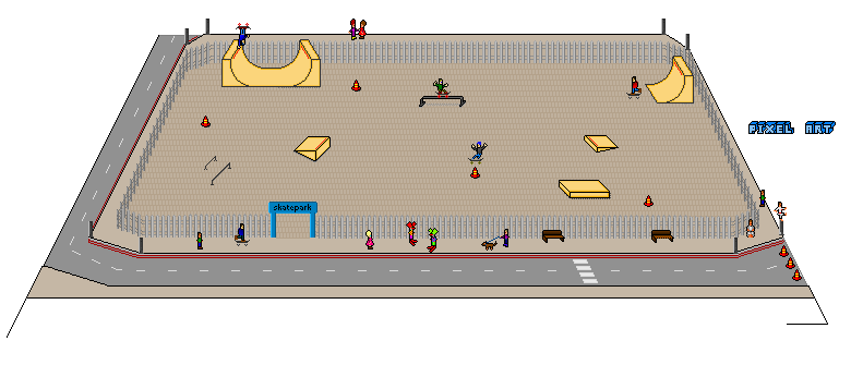 pixel police station by cheba2 on DeviantArt