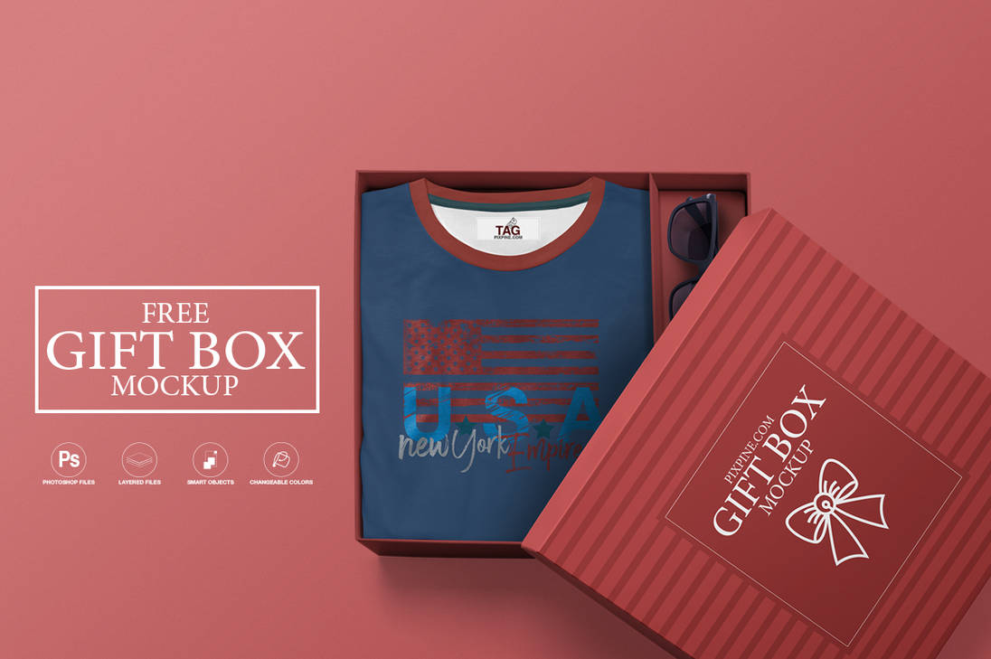 Free Gift Box Mockup.psd by PixpineMockups on DeviantArt