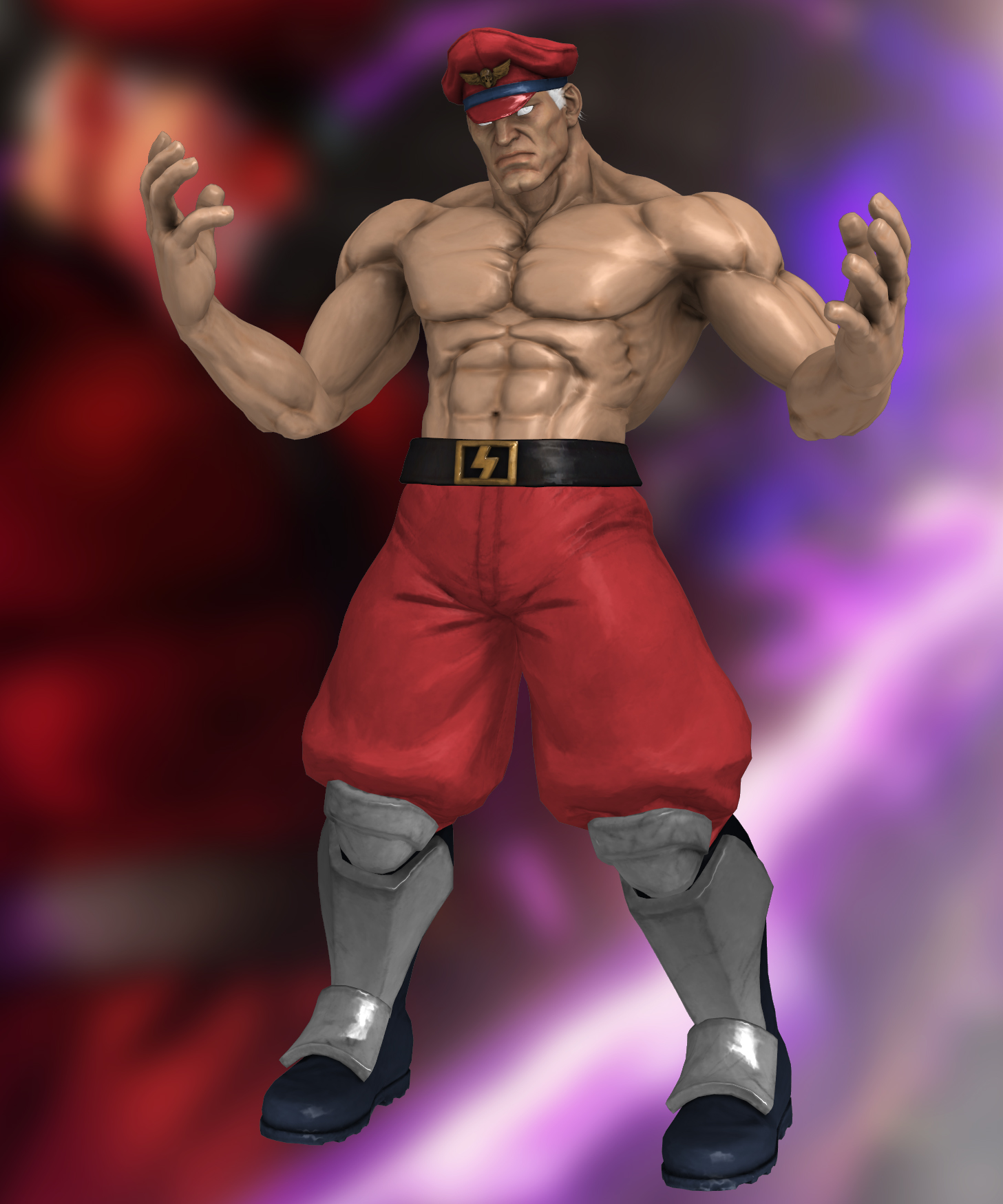 SFV M.Bison Shirtless by DragonLord720 on DeviantArt