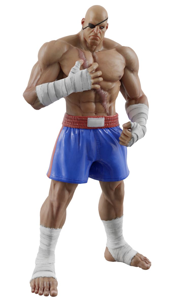 Sagat pose by DragonLord720 on DeviantArt