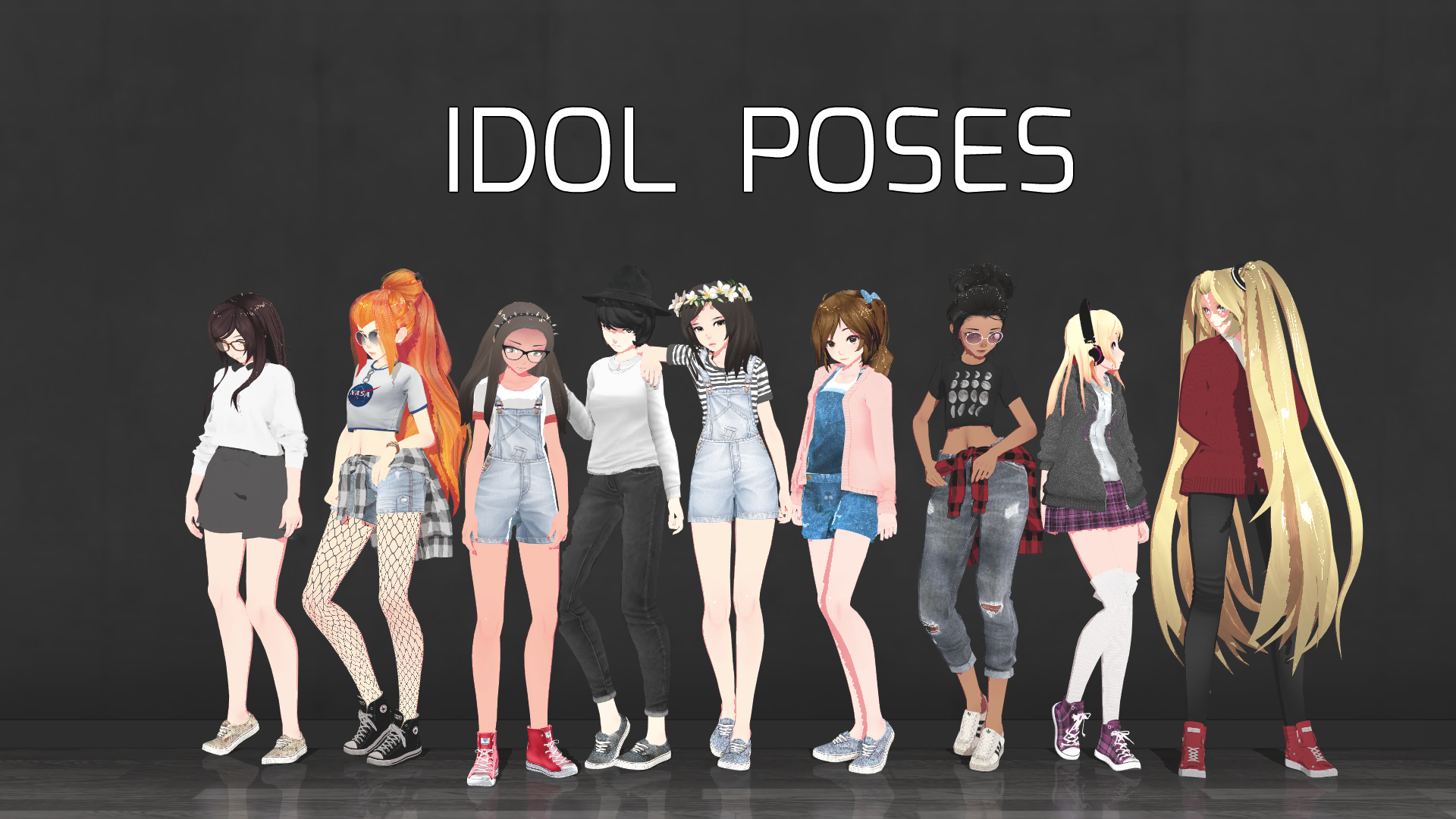 [MMD] Idol poses DL by Andy2812 on DeviantArt