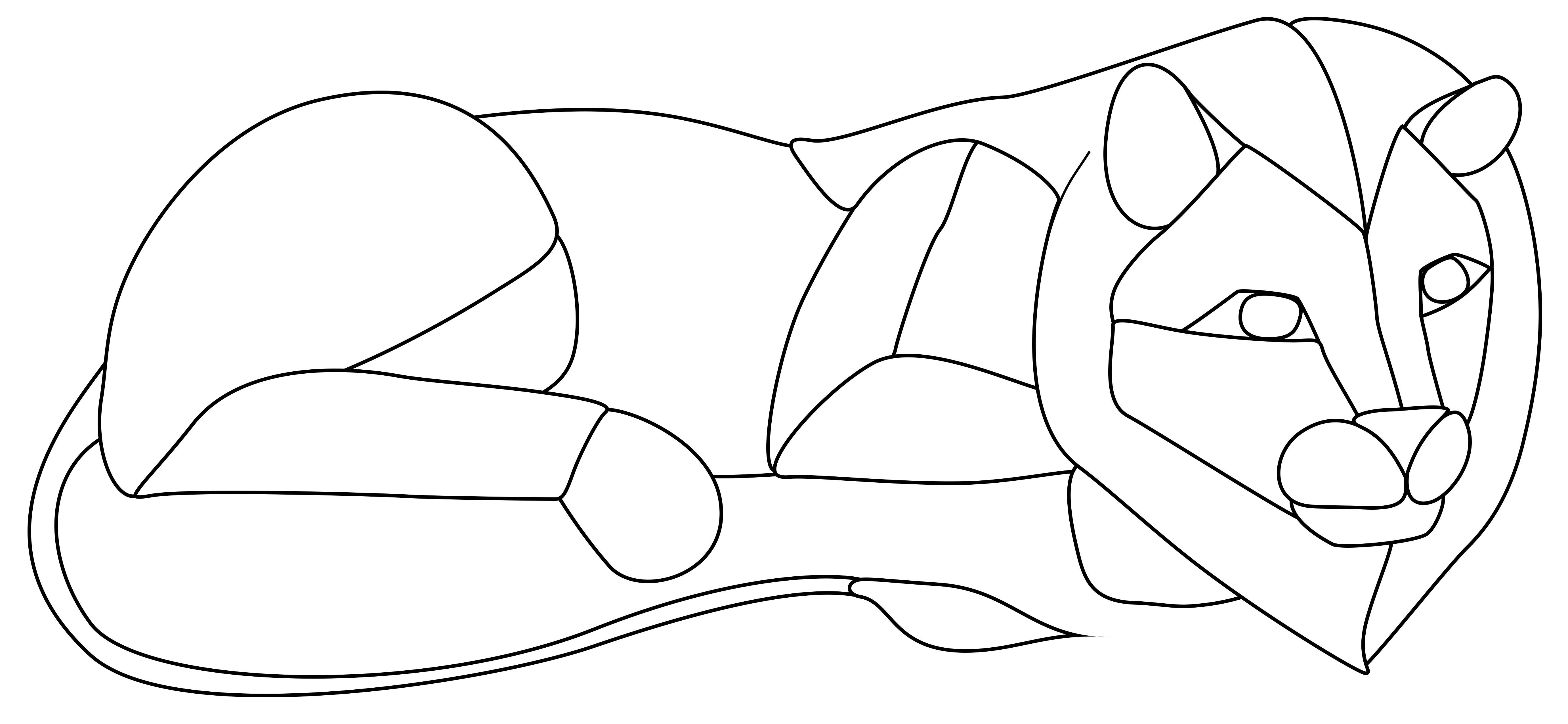 Patchwork Lion Line Art by talayawhite on DeviantArt