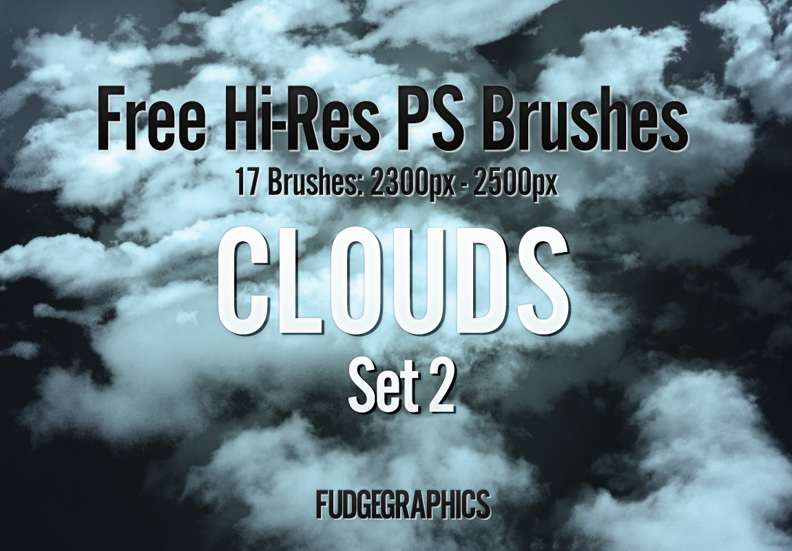 Hi-Res Clouds PS Brush Set 2 by fudgegraphics on DeviantArt