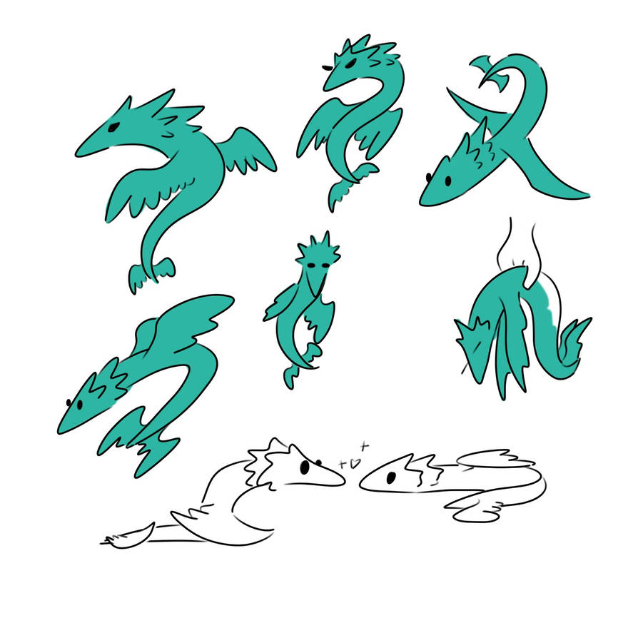 Winged Worm Adopts // Speedpaint by Dragonwolfspirit214 on DeviantArt