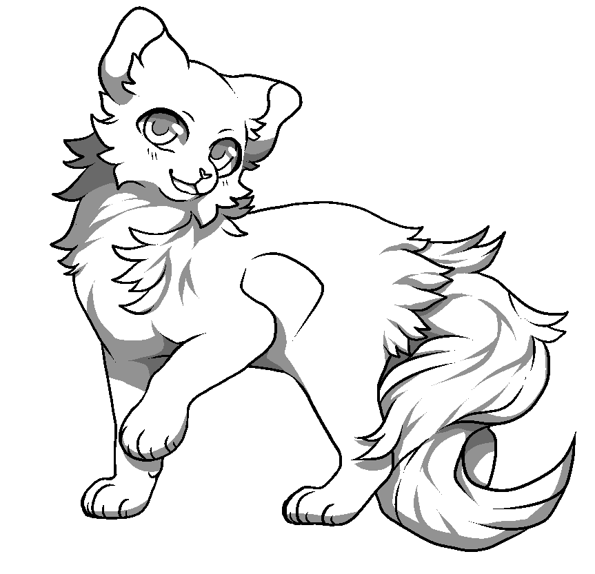 F2U Lineart by GoldenDragonART on DeviantArt