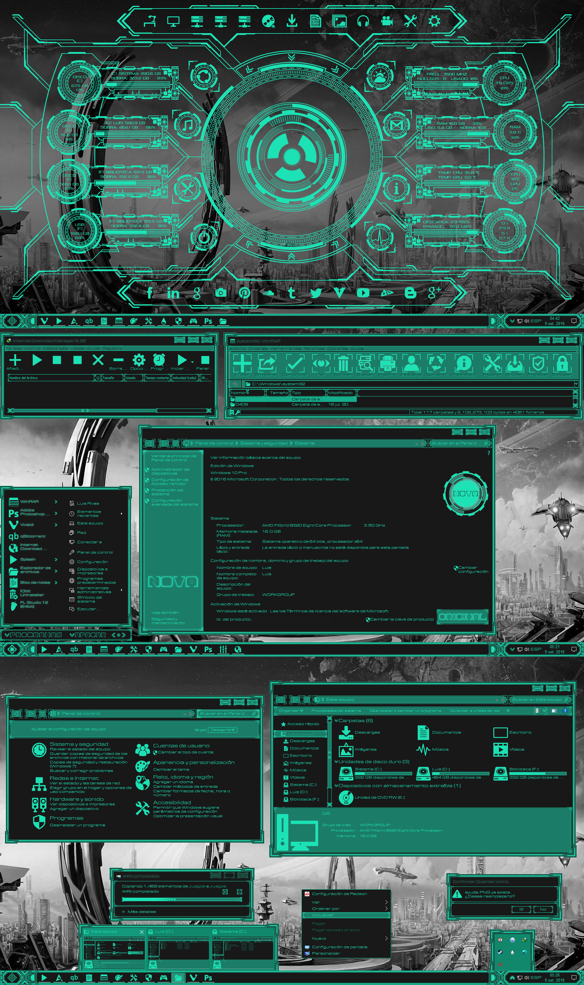 Nova Theme for win10 version 1607 (RS1) by Pixscells on DeviantArt