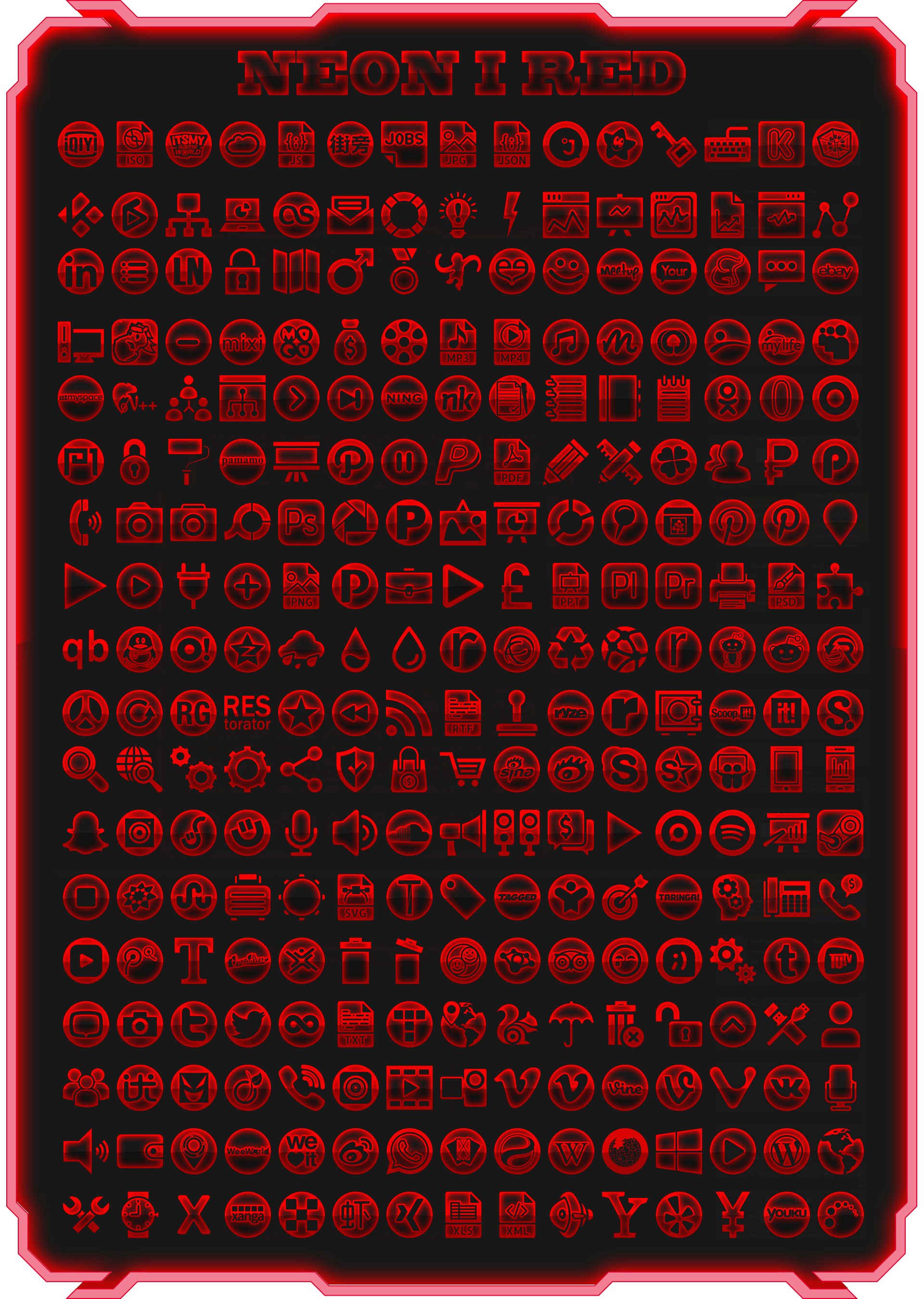 IconPack Neoni Red by Pixscells on DeviantArt