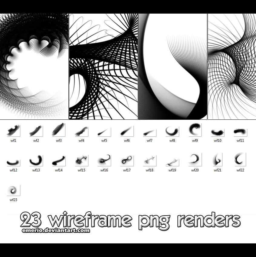 Wireframe Pack 1 by emerio on DeviantArt