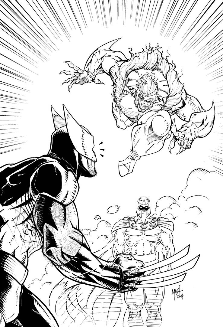 wolverine vs sabretooth by Rexbegonia on DeviantArt