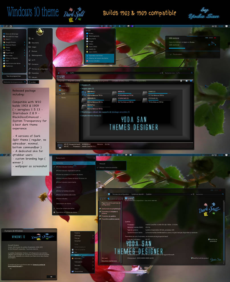 Dark Split for Windows 10 by Mykou on DeviantArt