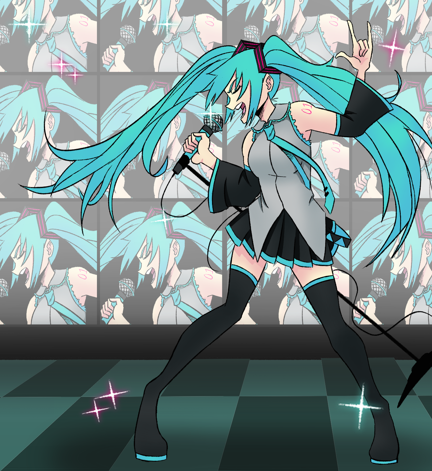 Hatsune Miku idol star by the-suid-guy on DeviantArt