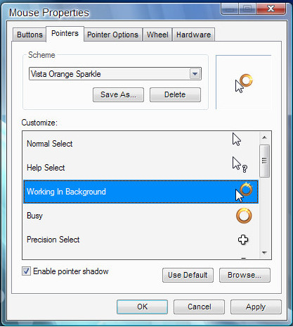 Aero Orange Spark -Cursor Set by riosypher on DeviantArt