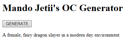 Original Character Generator Ver. 0.8.5 by MandoJetii on DeviantArt