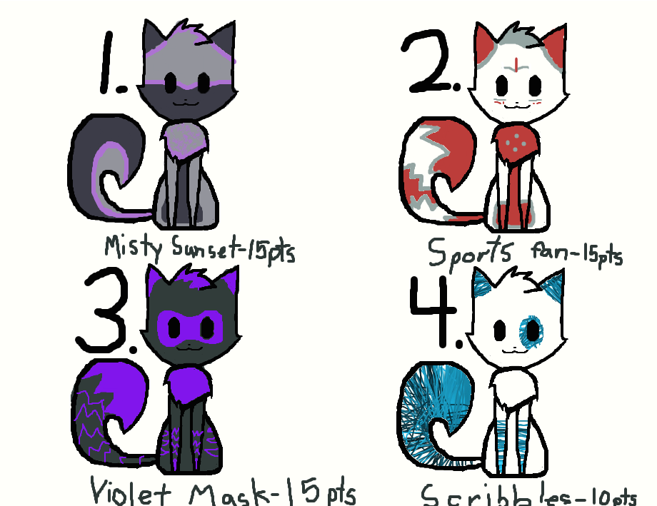 Cute Cat Adoptables by NightengaleArt on DeviantArt