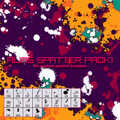 CGFX spatter pack 1 by xALIASx on DeviantArt
