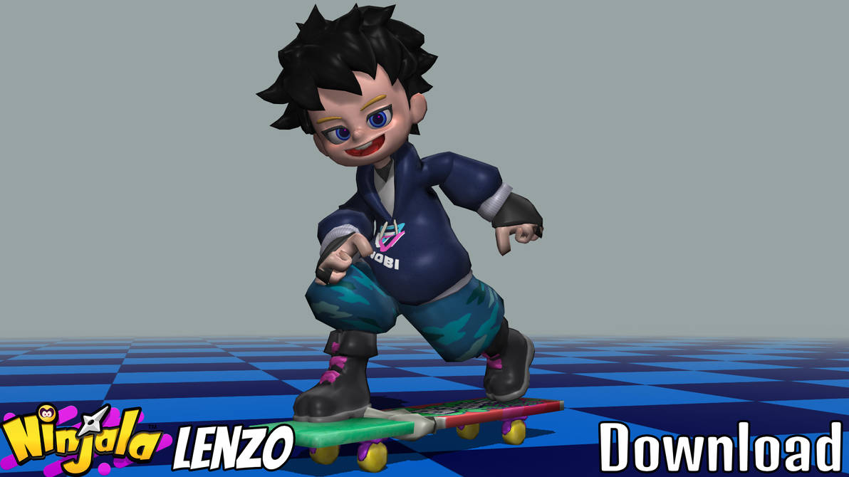 Lenzo (Ninjala OC) - MMD Download by TheHomingBlueStar on DeviantArt
