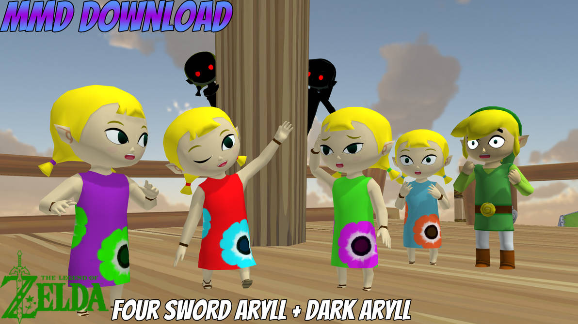MMD Download - Four Sword Aryll and Dark Aryll by TheHomingBlueStar on ...
