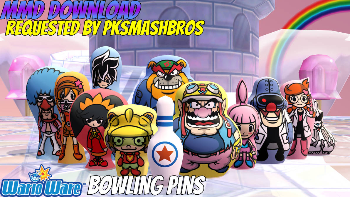 MMD Download - WarioWare Bowling Pins by TheHomingBlueStar on DeviantArt