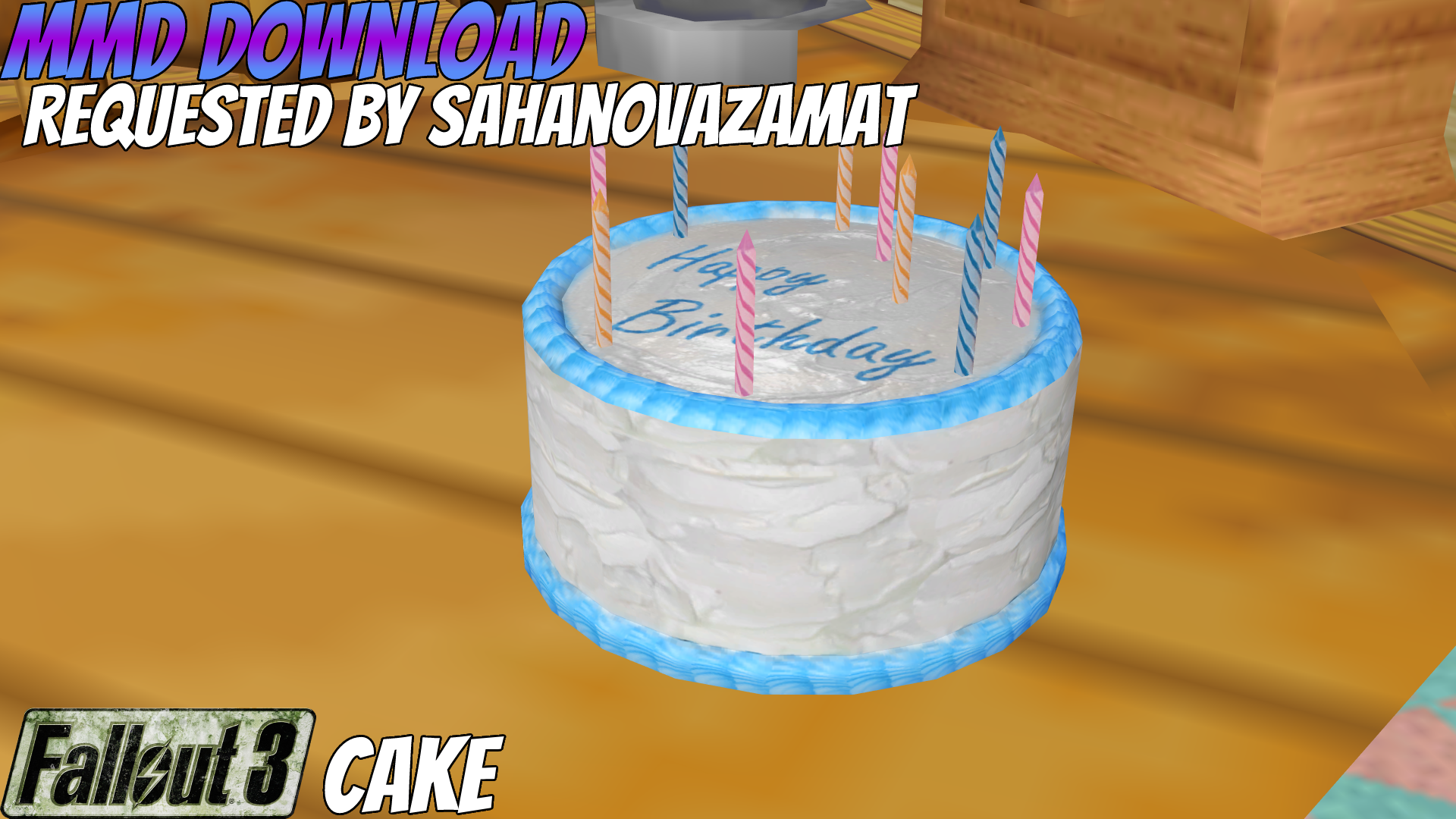 MMD Download - Birthday Cake (Fallout 3) by TheHomingBlueStar on DeviantArt