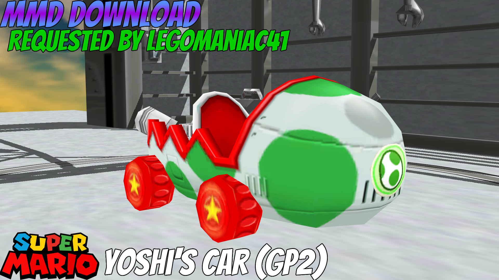 MMD Download - Yoshi Car by TheHomingBlueStar on DeviantArt