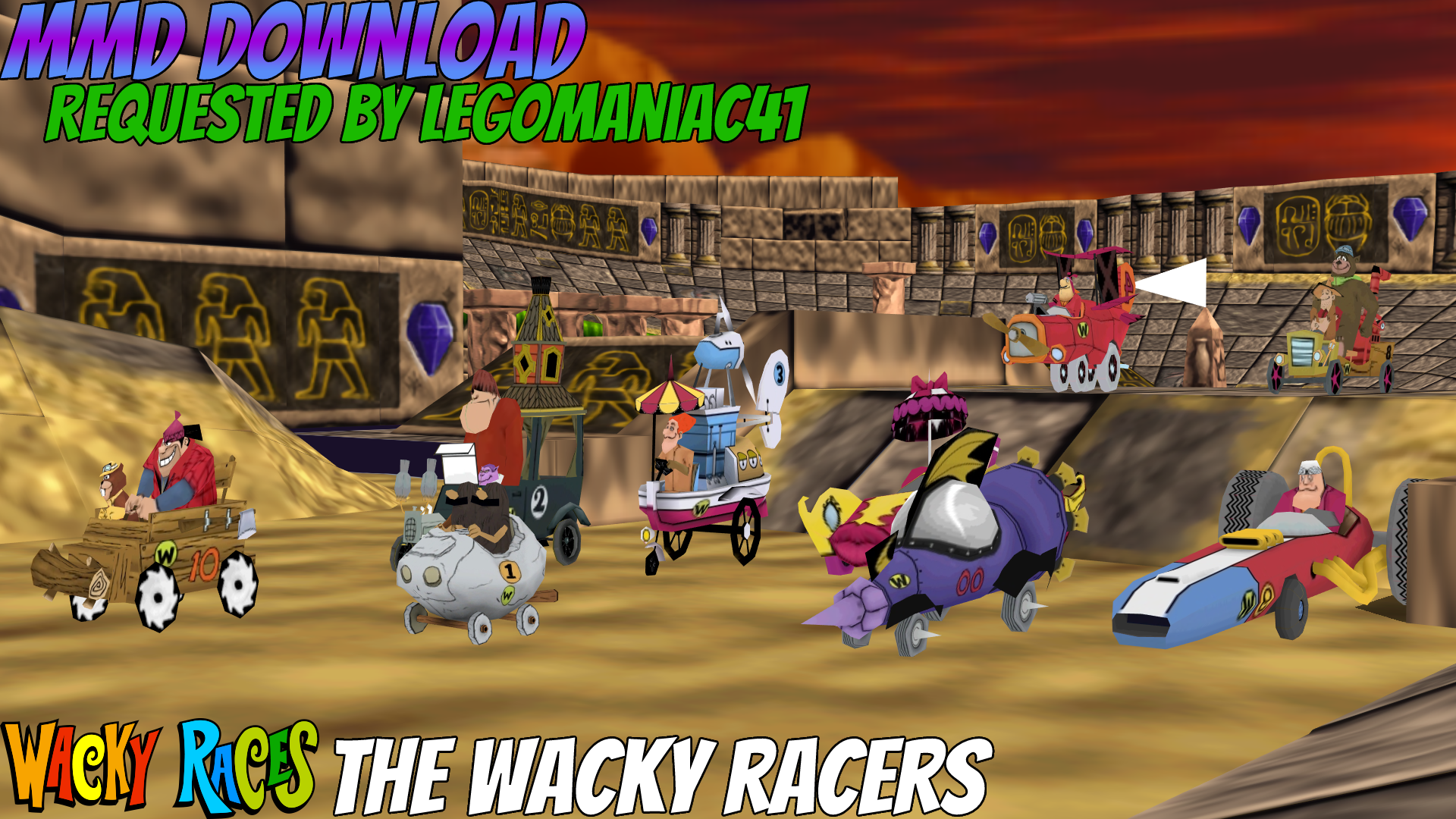 MMD Download - The Wacky Racers by TheHomingBlueStar on DeviantArt