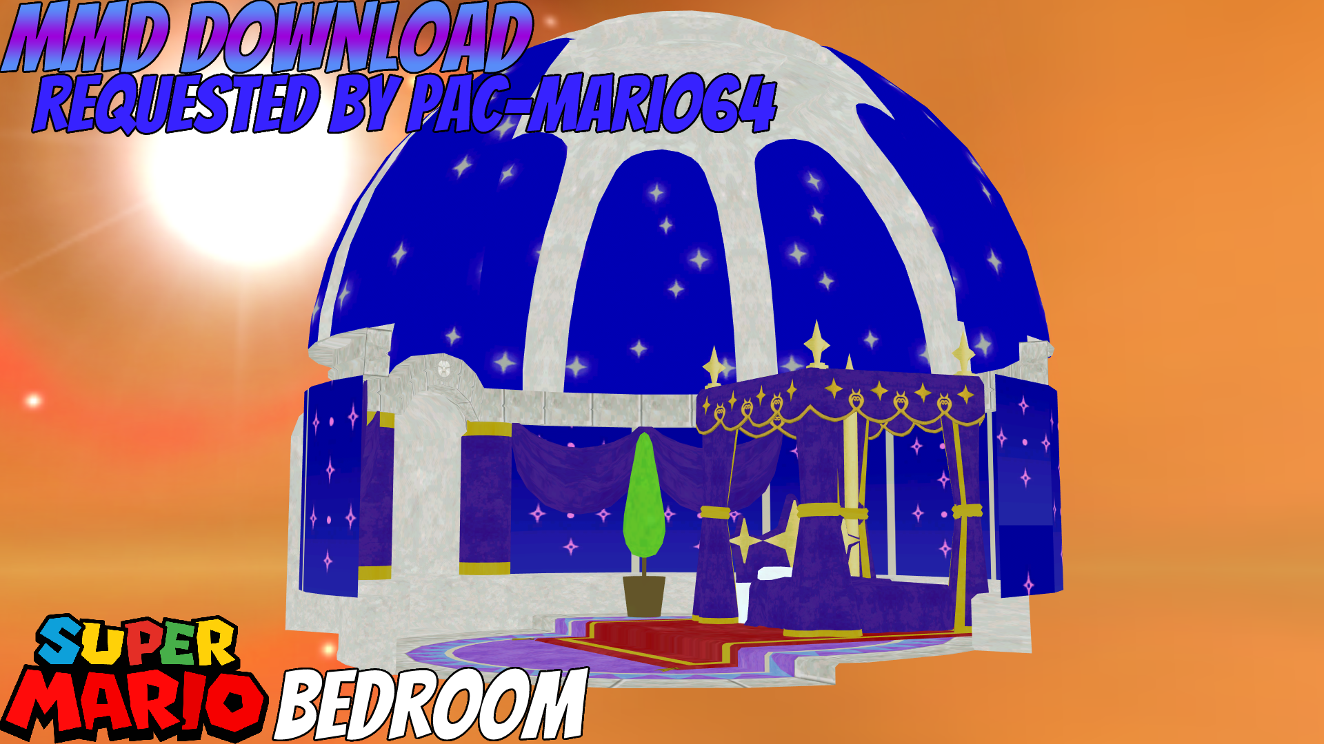 MMD Download - Bedroom (Super Mario Galaxy) by TheHomingBlueStar on ...