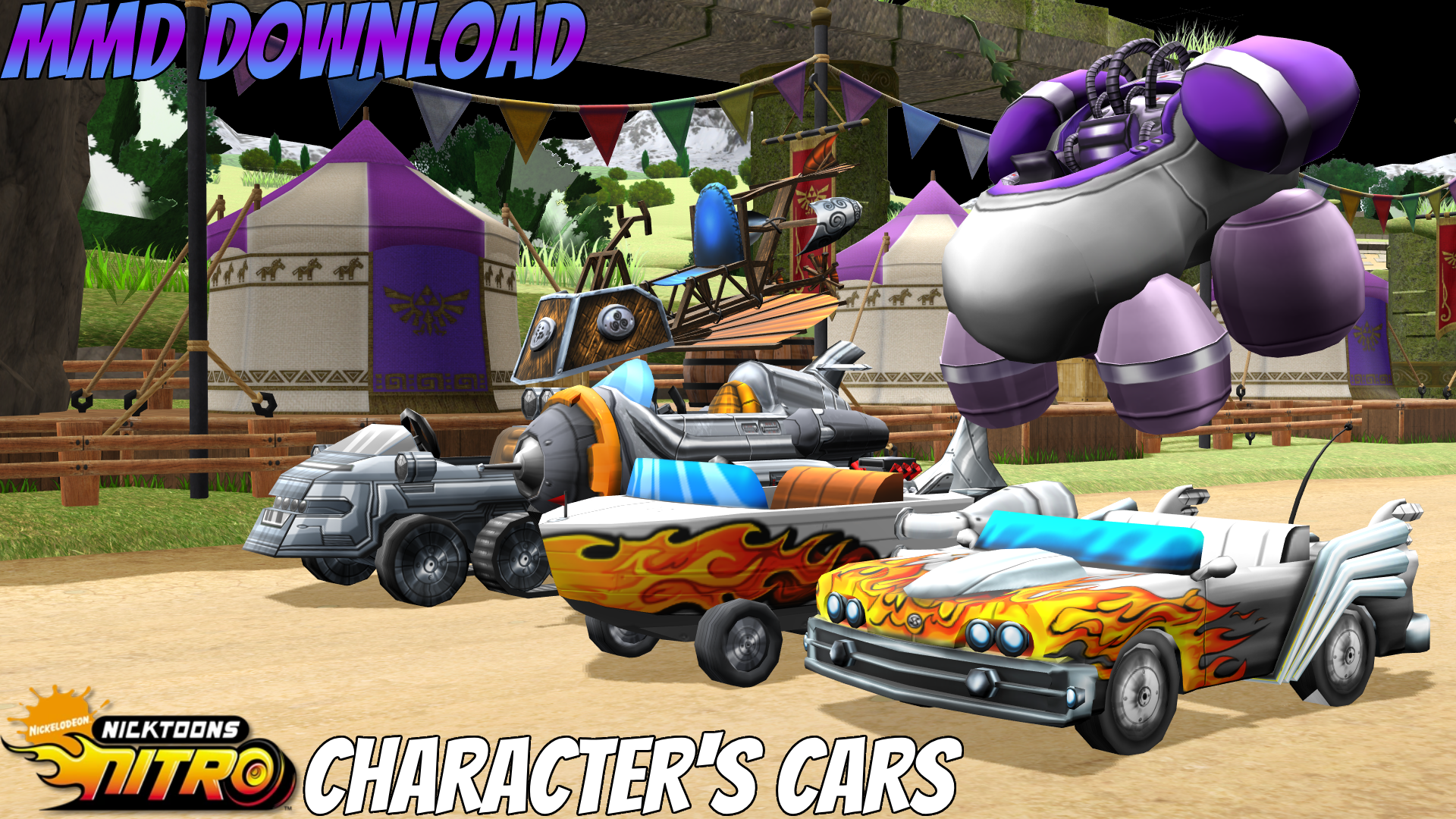MMD Download - Nicktoons Nitro Cars by TheHomingBlueStar on DeviantArt