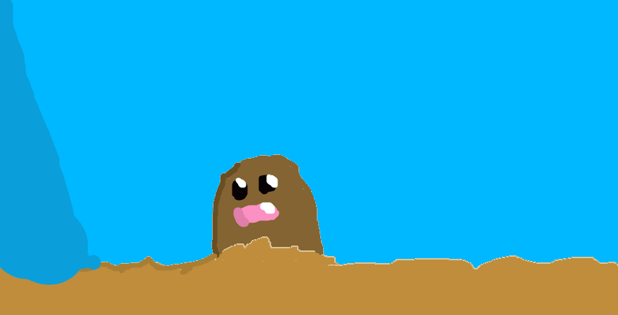 Diglett, By Gengar64fakemon (real Pokemon) by Gengar64fakemon on DeviantArt