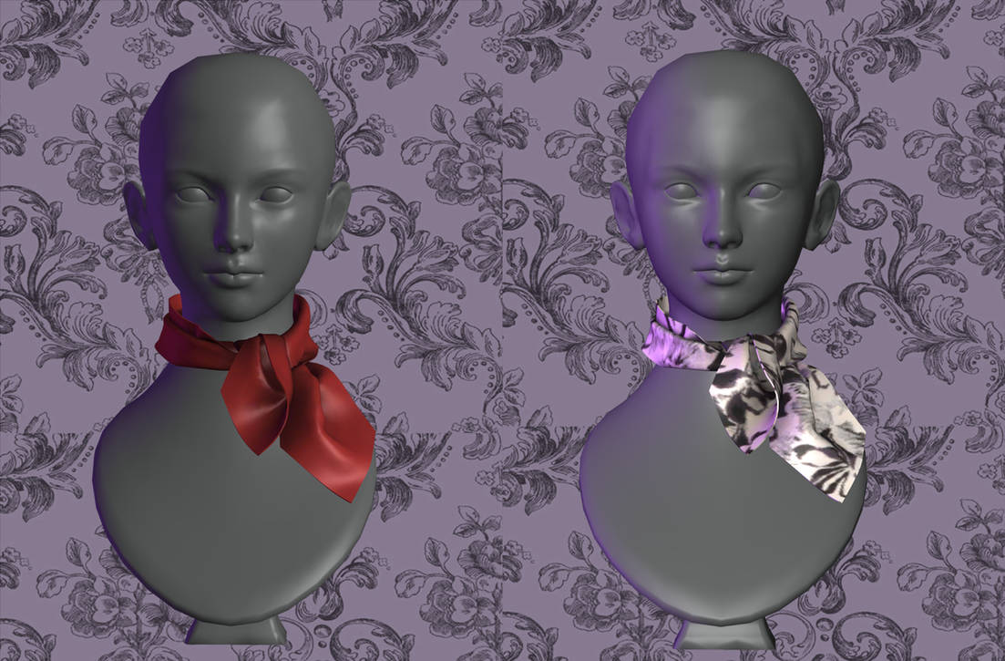 Scarf Choker (XPS) by Lightningfarrondevil on DeviantArt