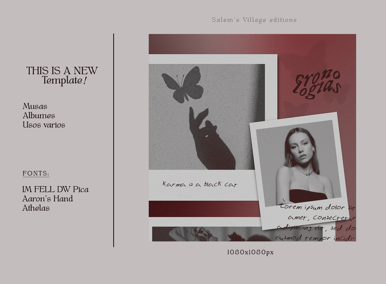 Template_albumes_burningred by SalemsVillage on DeviantArt