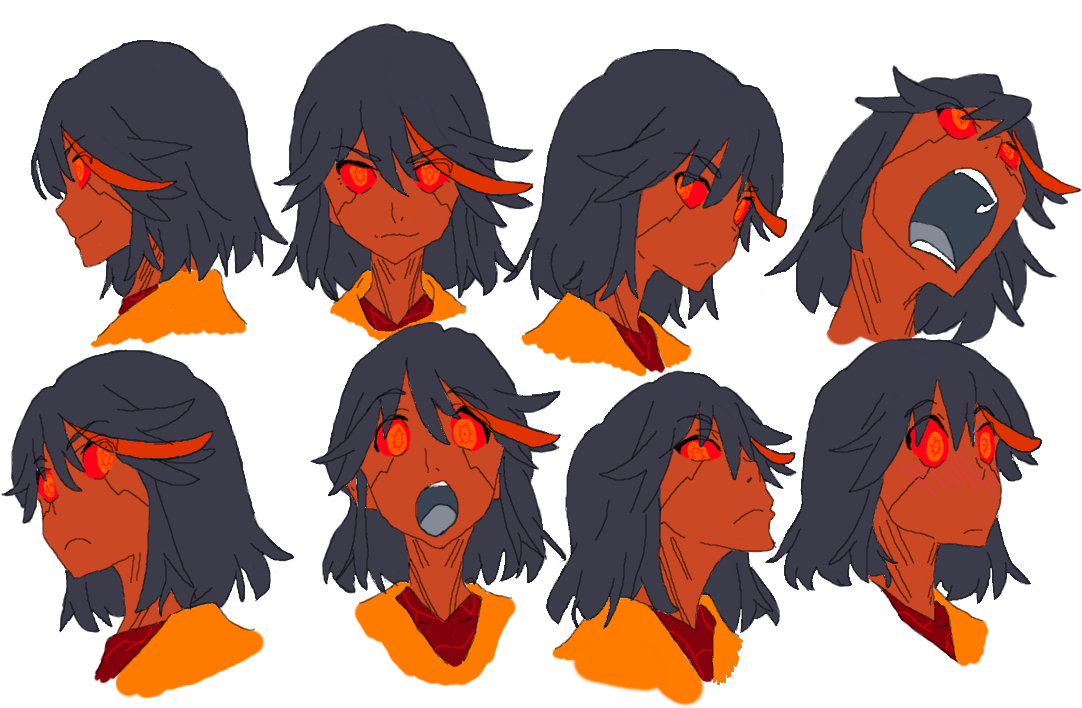 The Faces of Scombine-237 (Ryuko Matoi) by Grox9909 on DeviantArt