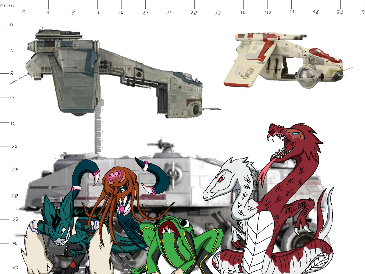 Monster!Class 1-A Galactic Republic Size Chart by Grox9909 on DeviantArt
